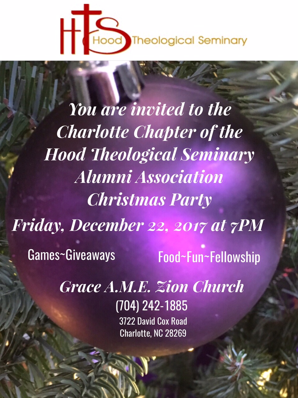 Welcome to Hood Theological Seminary Hood Theological Seminary